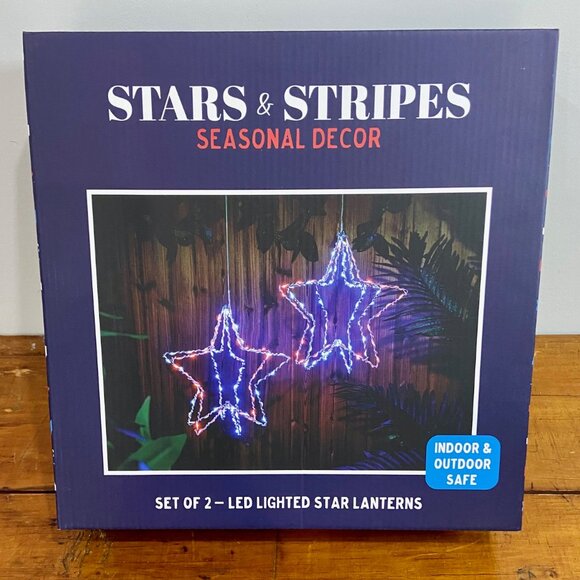 Holiday | Led Lighted Star Lanterns Set Of 2 | Poshmark